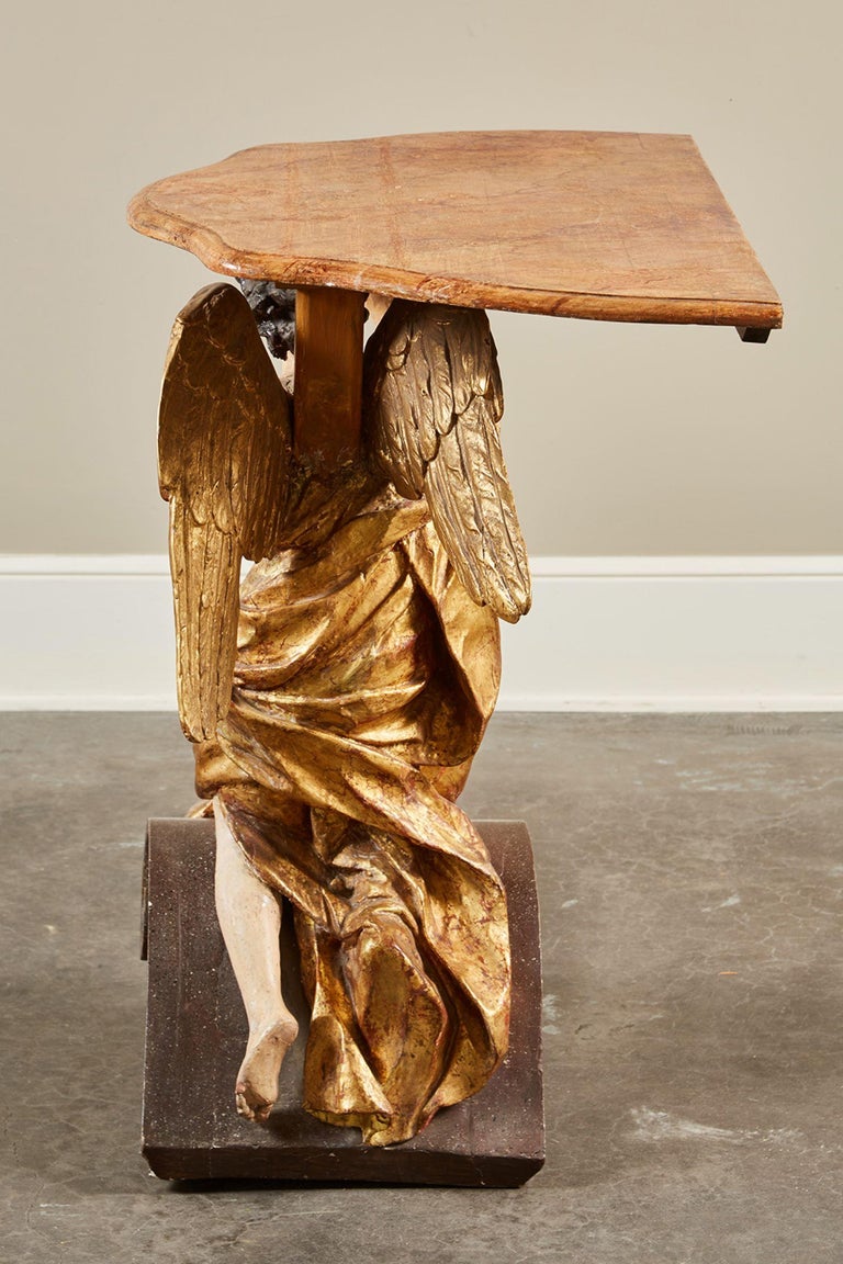 18th Century Italian Baroque Basilica Angel Tables For Sale at 1stDibs