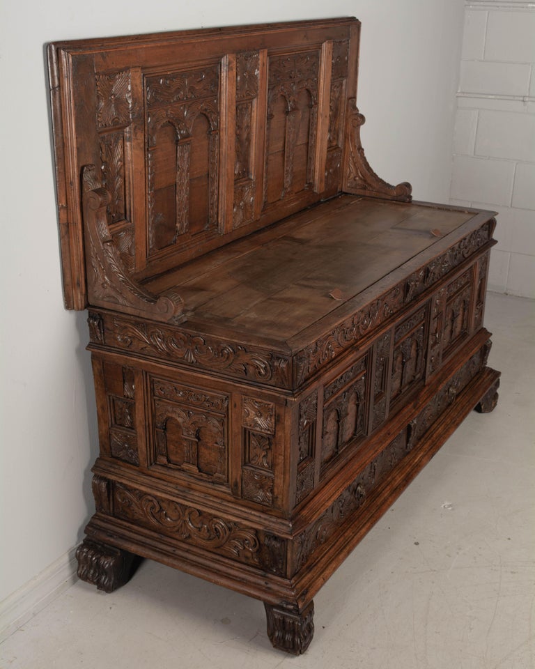 18th Century Italian Baroque Cassone or Marriage Chest For Sale at 1stDibs