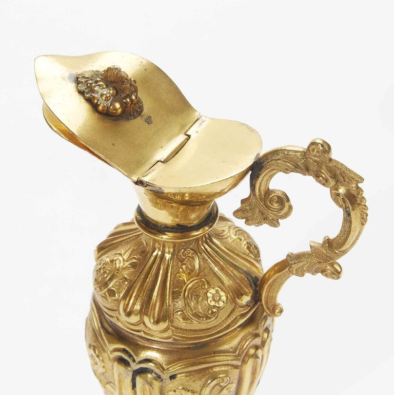 18th Century Italian Baroque Gilded Ewer Repoussé Copper Liturgical ...