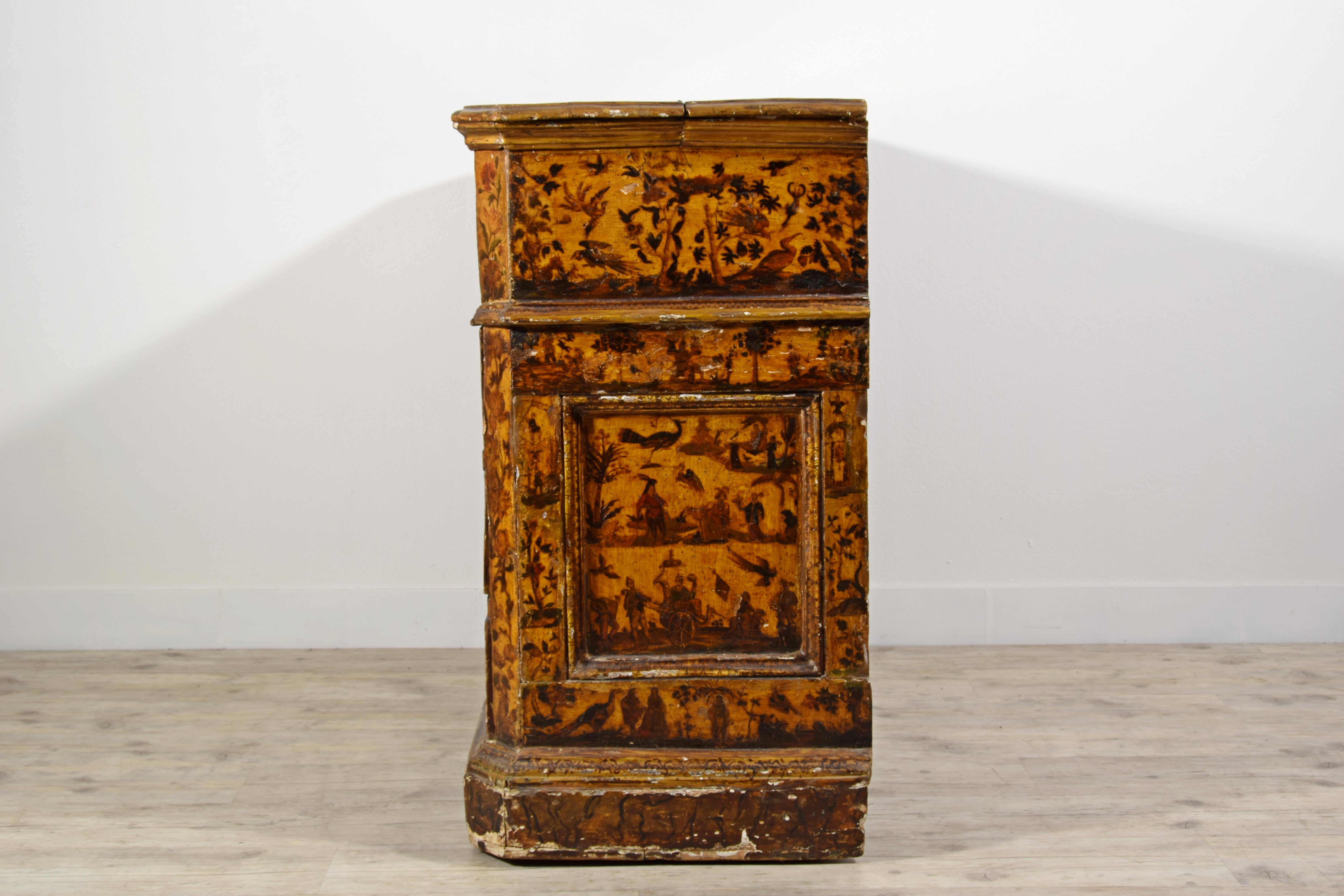 18th Century, Italian Baroque Lacquered Wood Chest of Drawers For Sale ...
