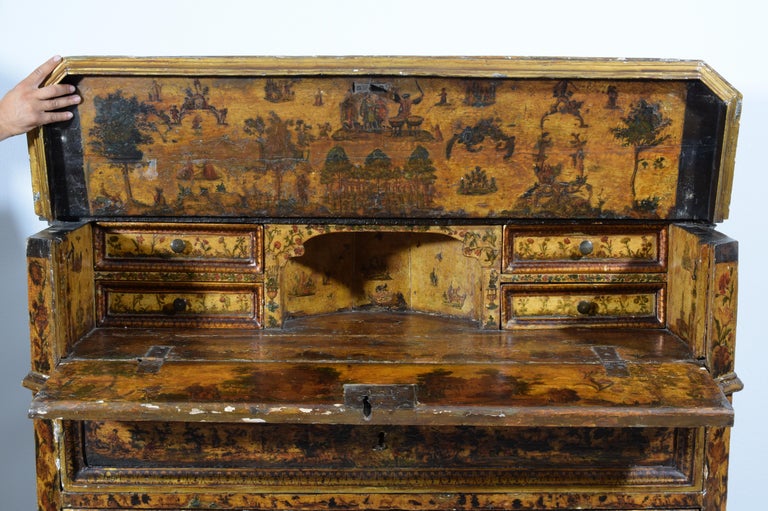 18th Century, Italian Baroque Lacquered Wood Chest of Drawers For Sale ...