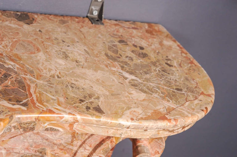 18th Century Italian Baroque Sarrancolin Marble Mantel Piece at 1stDibs