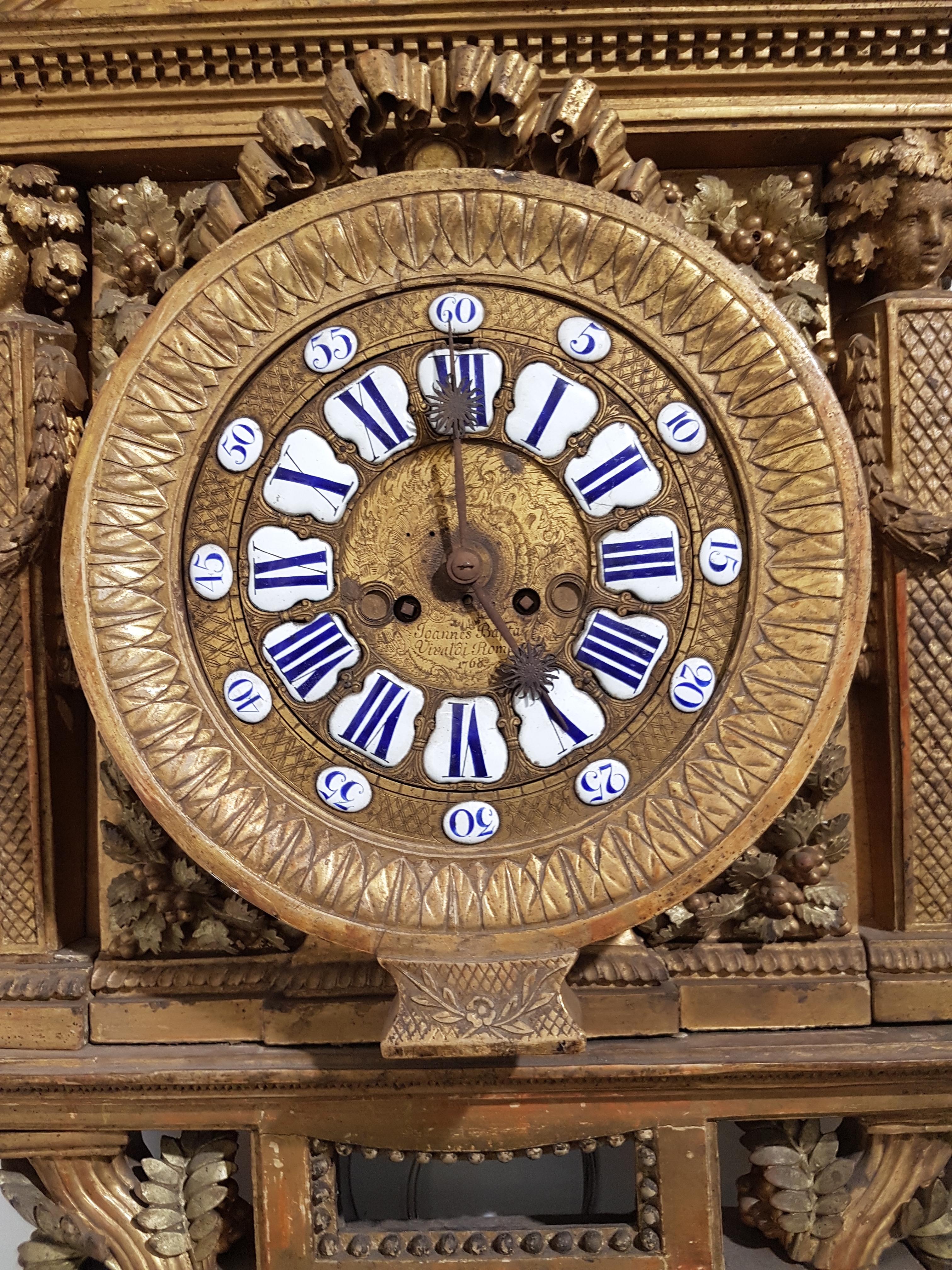 18th Century Italian Cartel Clock by Johannes Bapta at 1stDibs ...