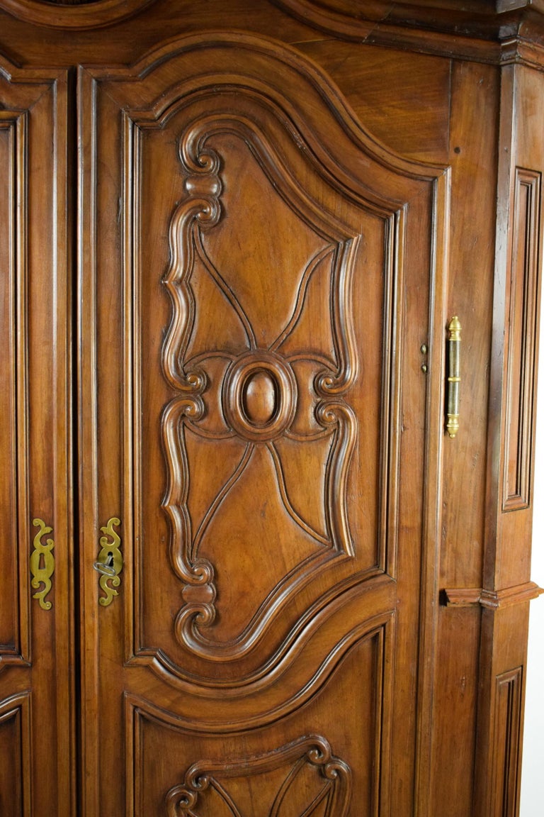 18th Century Italian Carved Walnut Wood Wardrobe at 1stDibs | carved ...