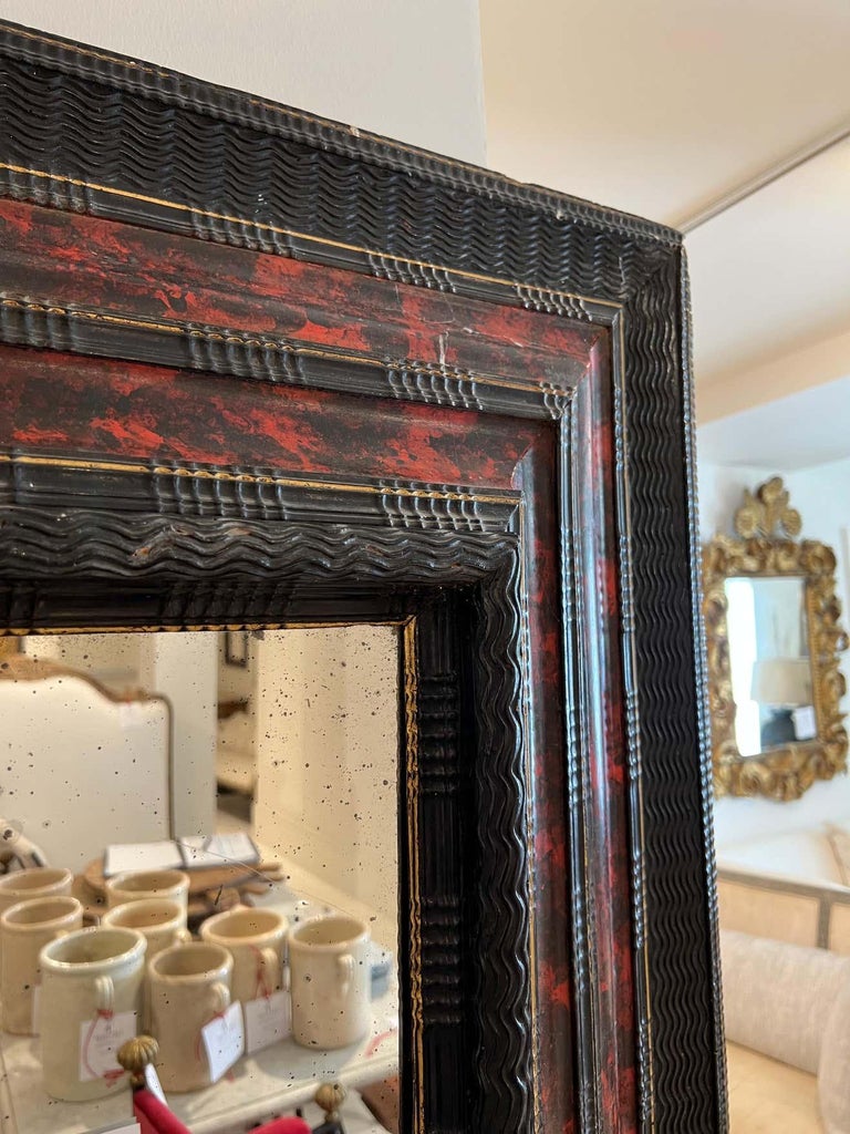 18th Century Italian Faux Tortoise Mirror For Sale at 1stDibs