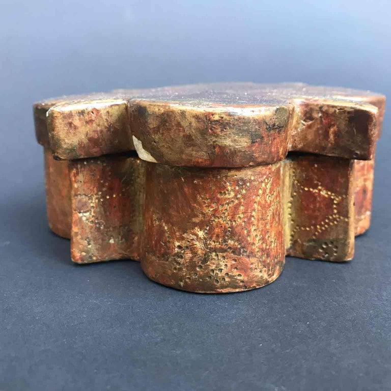 18th Century Italian Florentine Silver-leaf Polylobed Engraved Box For ...