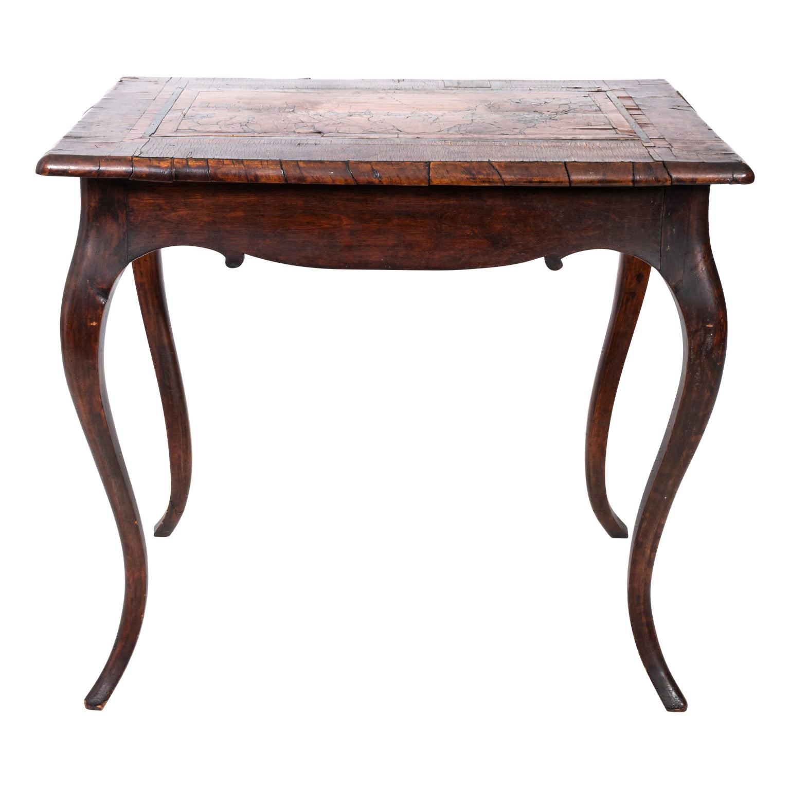 Italian Rococo Style Fruitwood Long Table For Sale at 1stDibs