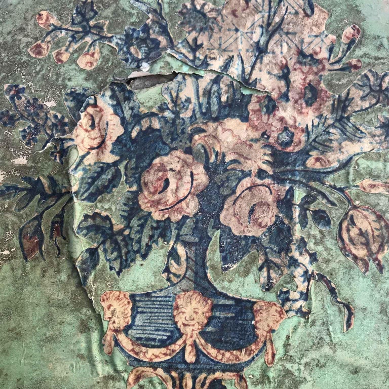 18th Century Italian Hand-Carved Polychrome GIlt Holy Water Font For ...