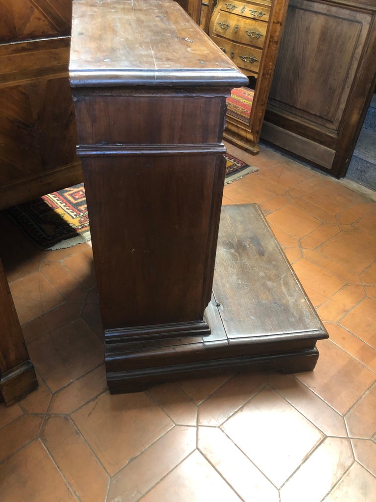 18th Century Italian Louis XV Walnut Kneeler Faldstool with Secret Draw ...