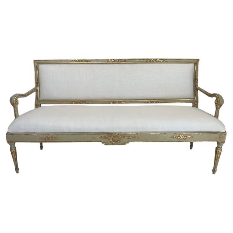 18th Century Italian Louis XVI Settee/Bench For Sale at 1stDibs