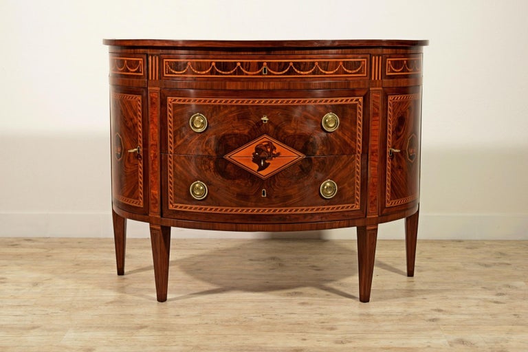 Italian Neoclassical Half-Moon Chest of Drawers by Ignazio and Luigi ...