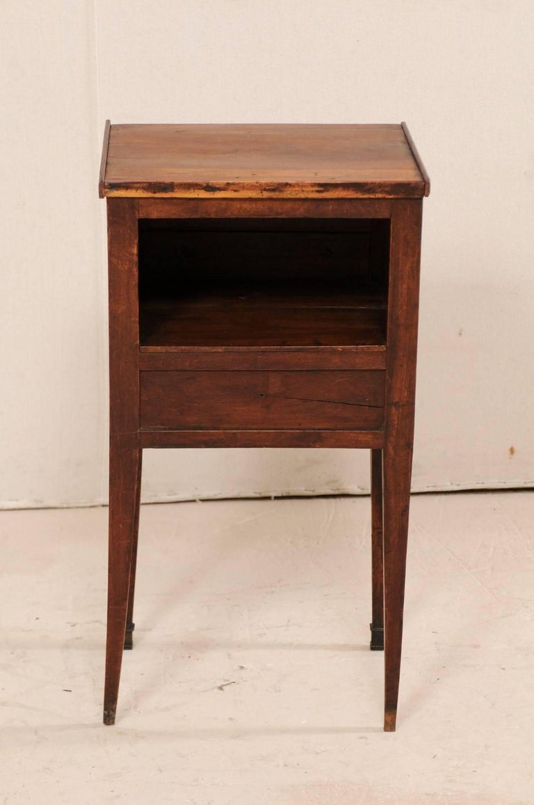 18th Century Italian Petite Wood Side Chest / Table with Lion Head Ring ...