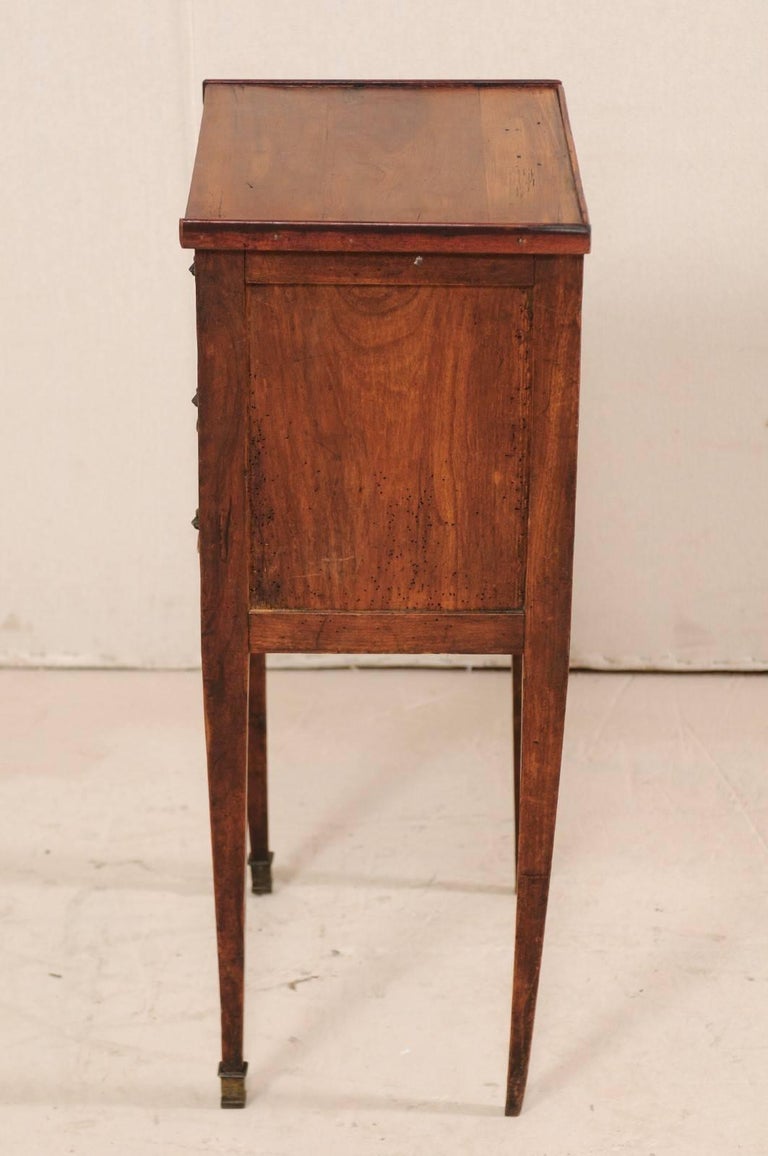 18th Century Italian Petite Wood Side Chest / Table with Lion Head Ring ...