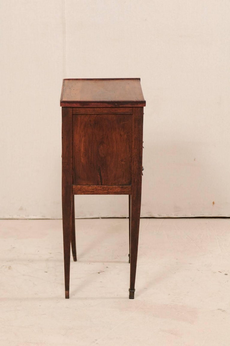 18th Century Italian Petite Wood Side Chest / Table with Lion Head Ring ...