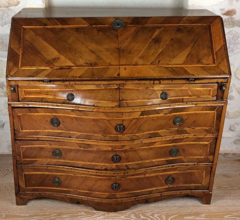 18th Century Italian Piedmonte Commode Secretary Desk at 1stDibs