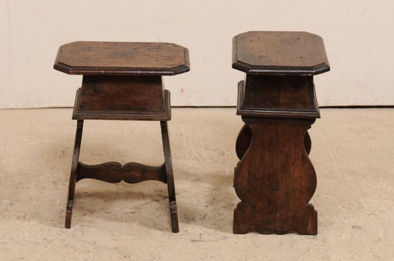 18th Century Italian Renaissance Style Small Wood Tables or Stools at ...