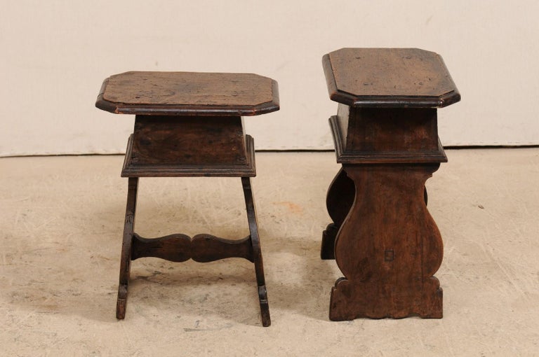 18th Century Italian Renaissance Style Small Wood Tables or Stools at ...