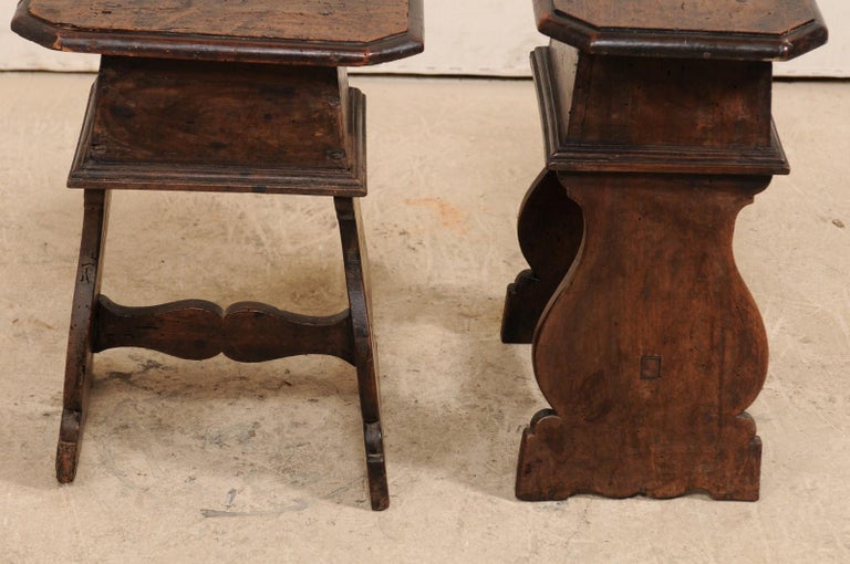 18th Century Italian Renaissance Style Small Wood Tables or Stools at ...