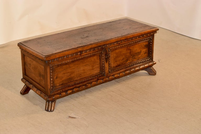 18th Century Italian Walnut Cassone at 1stDibs