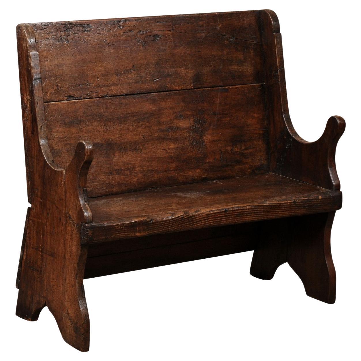 Dutch Rush Seated Walnut Bench, Mid-18th Century For Sale at 1stDibs ...