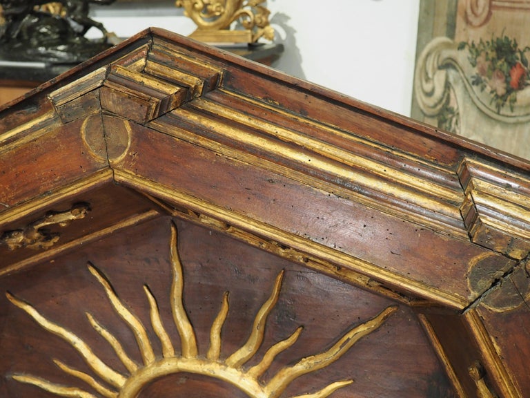 18th Century Italian Walnut Wood Pulpit Canopy For Sale at 1stDibs