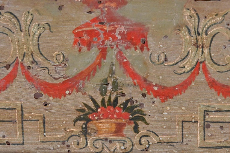 18th Century Italien Casket Original Painting Venezia Escutcheon For ...