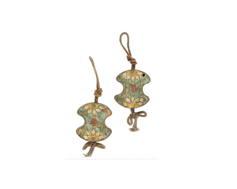 18th Century, Japanese Cloisonne Scroll Weights For Sale at 1stDibs