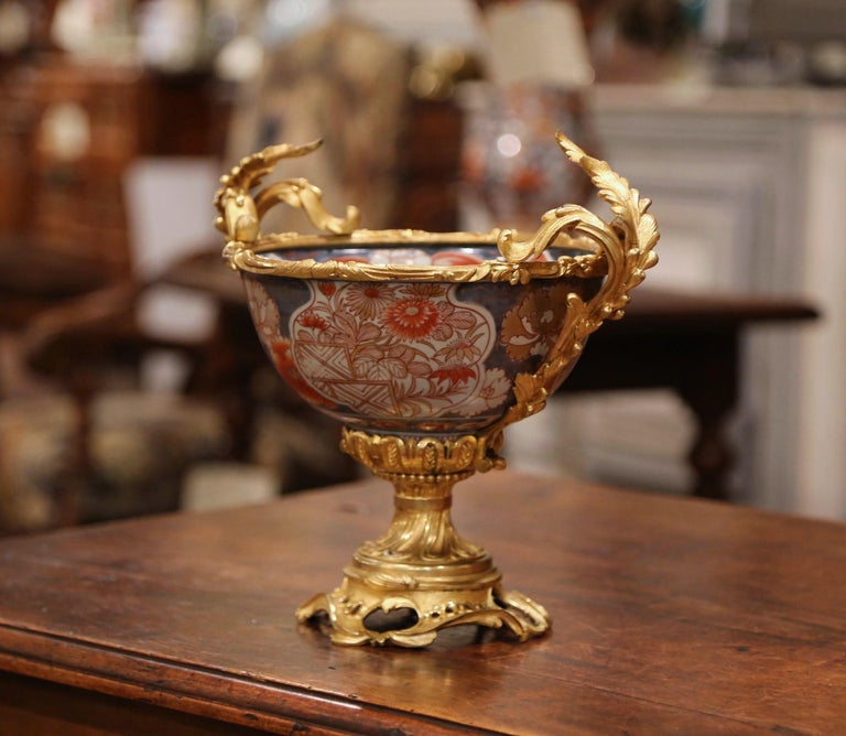 18th Century Japanese Porcelain and Bronze Dore Imari Bowl on Stand at ...