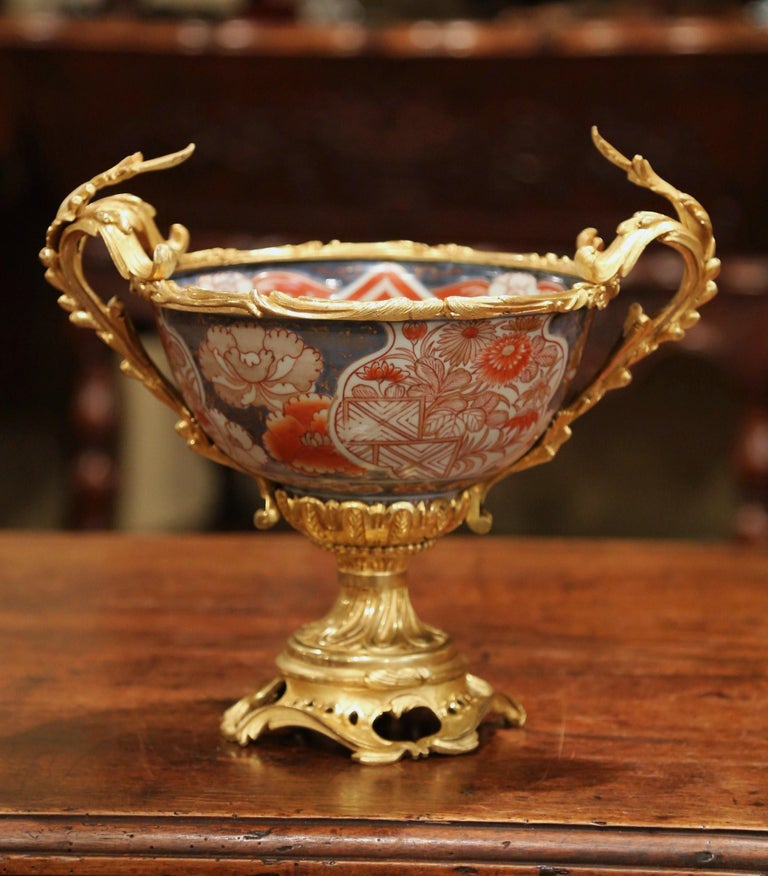 18th Century Japanese Porcelain and Bronze Dore Imari Bowl on Stand at ...