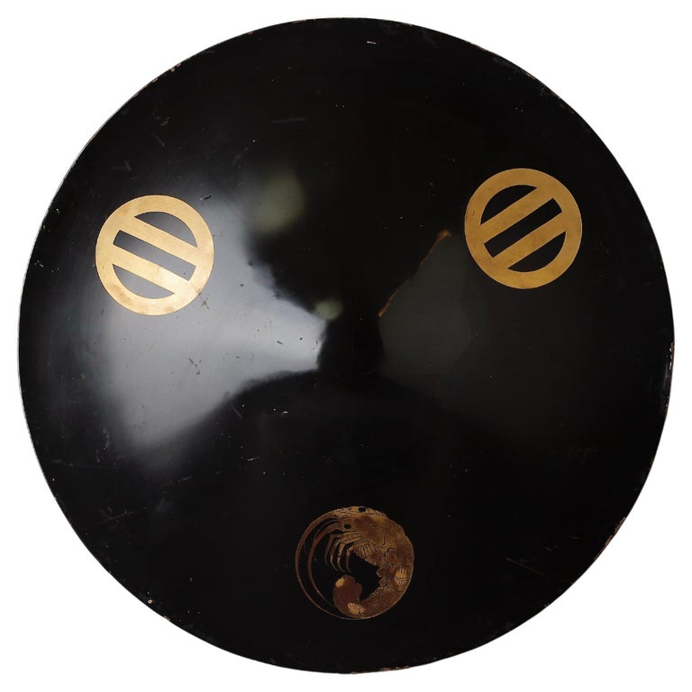 18th Century Japanese Samurai Hat Jingasa, Edo at 1stDibs