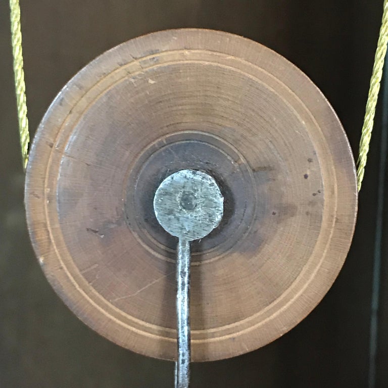 18th Century John Fessler Walnut Tall Clock, Hand-Painted Face, circa ...