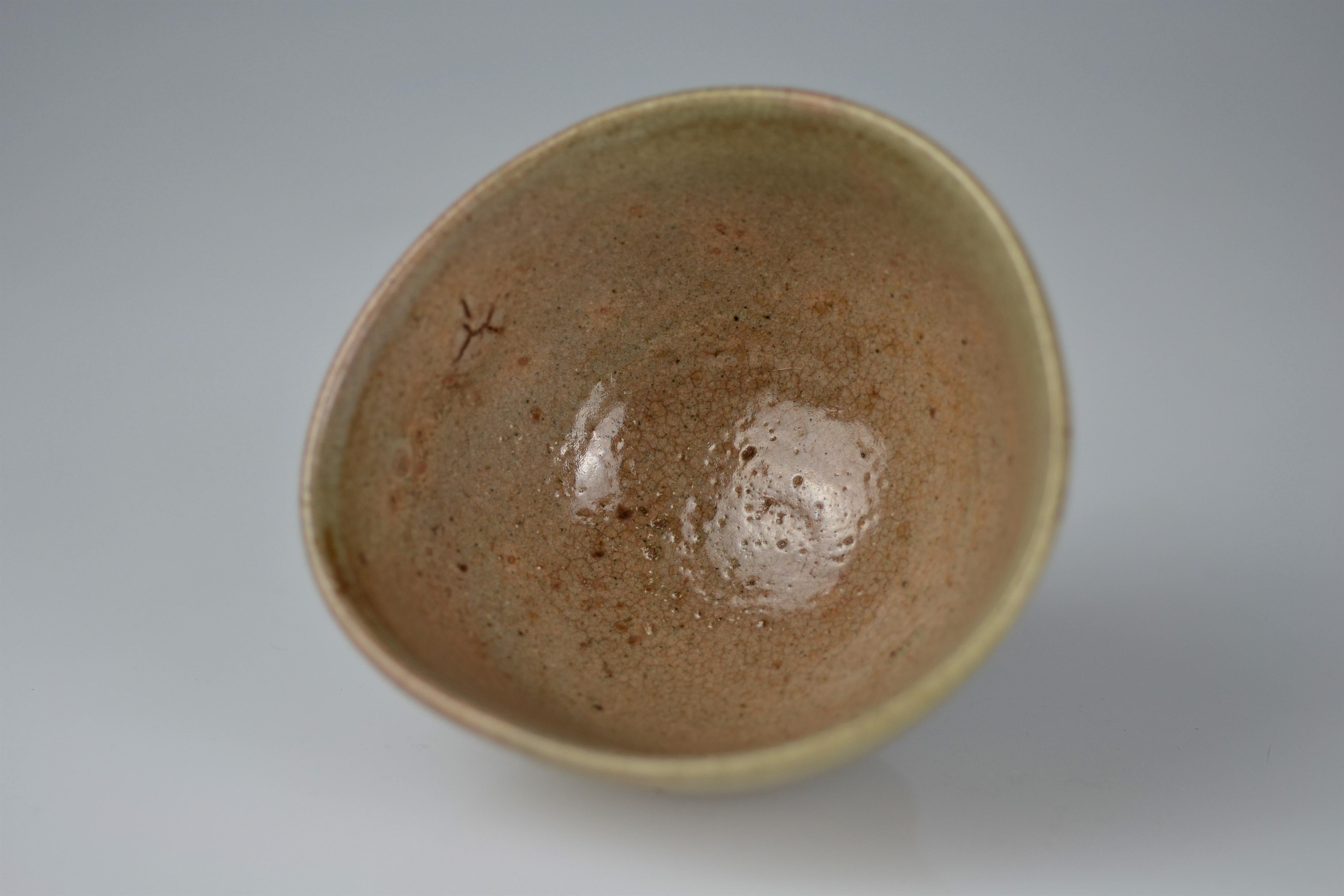 18th Century Karatsu Tea Bowl with Rare 'Stone Explosion' 'Ishihaze ...