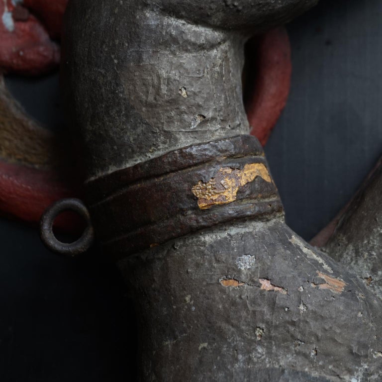 18th Century Large Carved Polychrome Dutch 'Hacfort' Heraldic Shield at ...