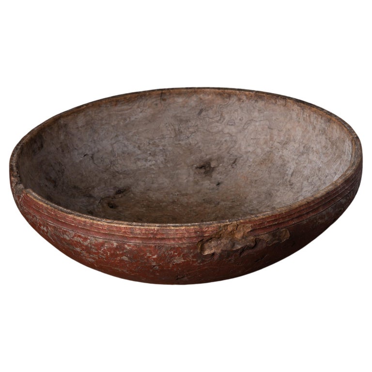 18th Century Large Swedish Genuine Unusual Wood Root Bowl at 1stDibs