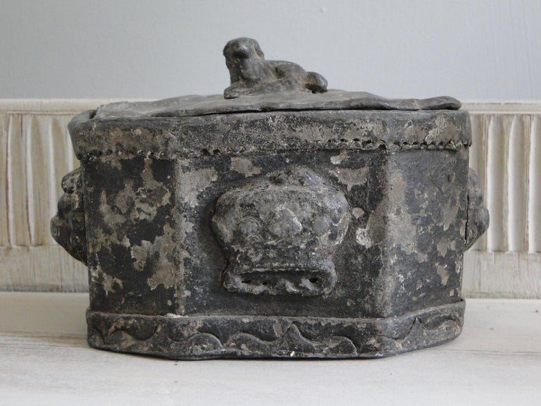 18th Century Lead Tobacco Box For Sale at 1stDibs