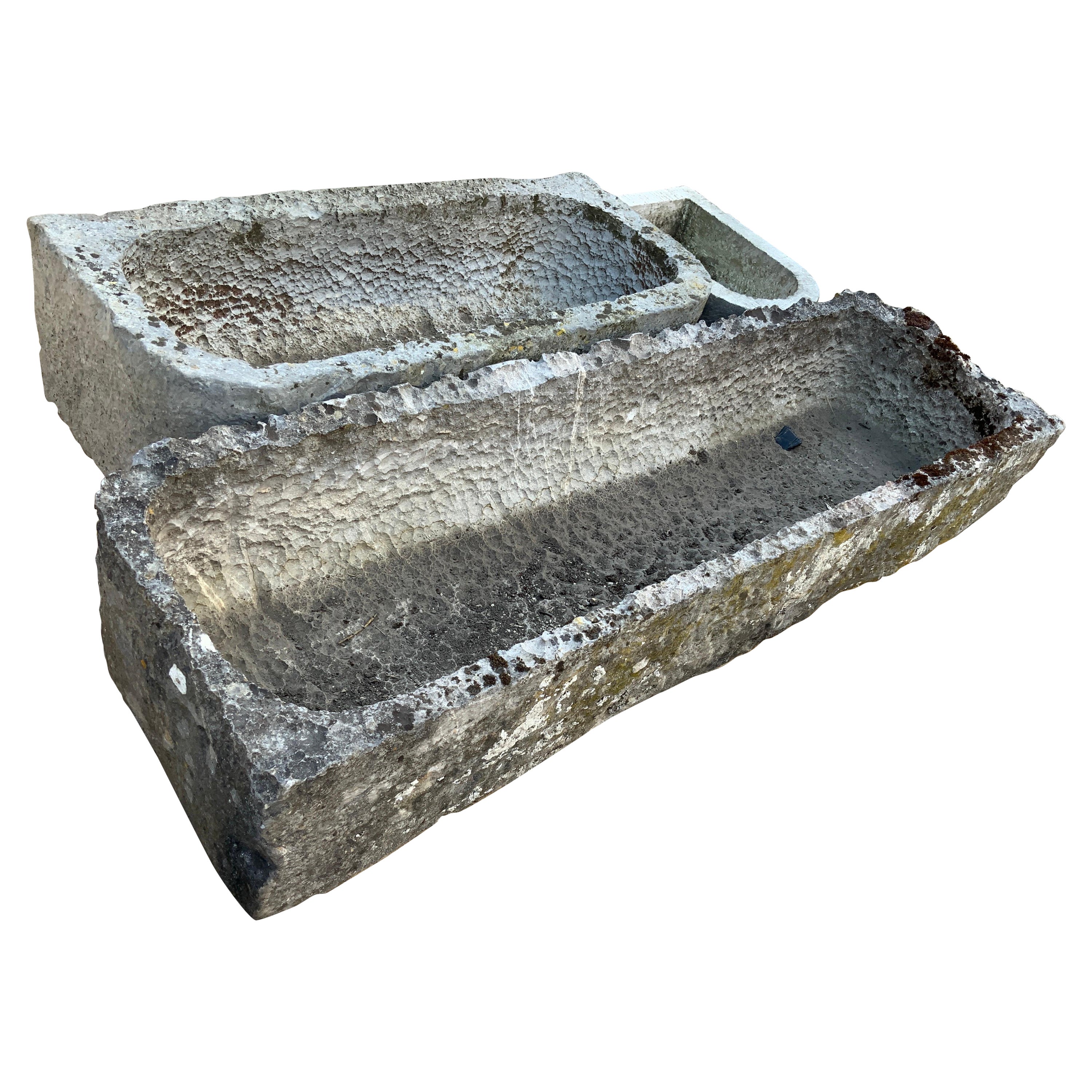18th Century Limestone Trough from France at 1stDibs
