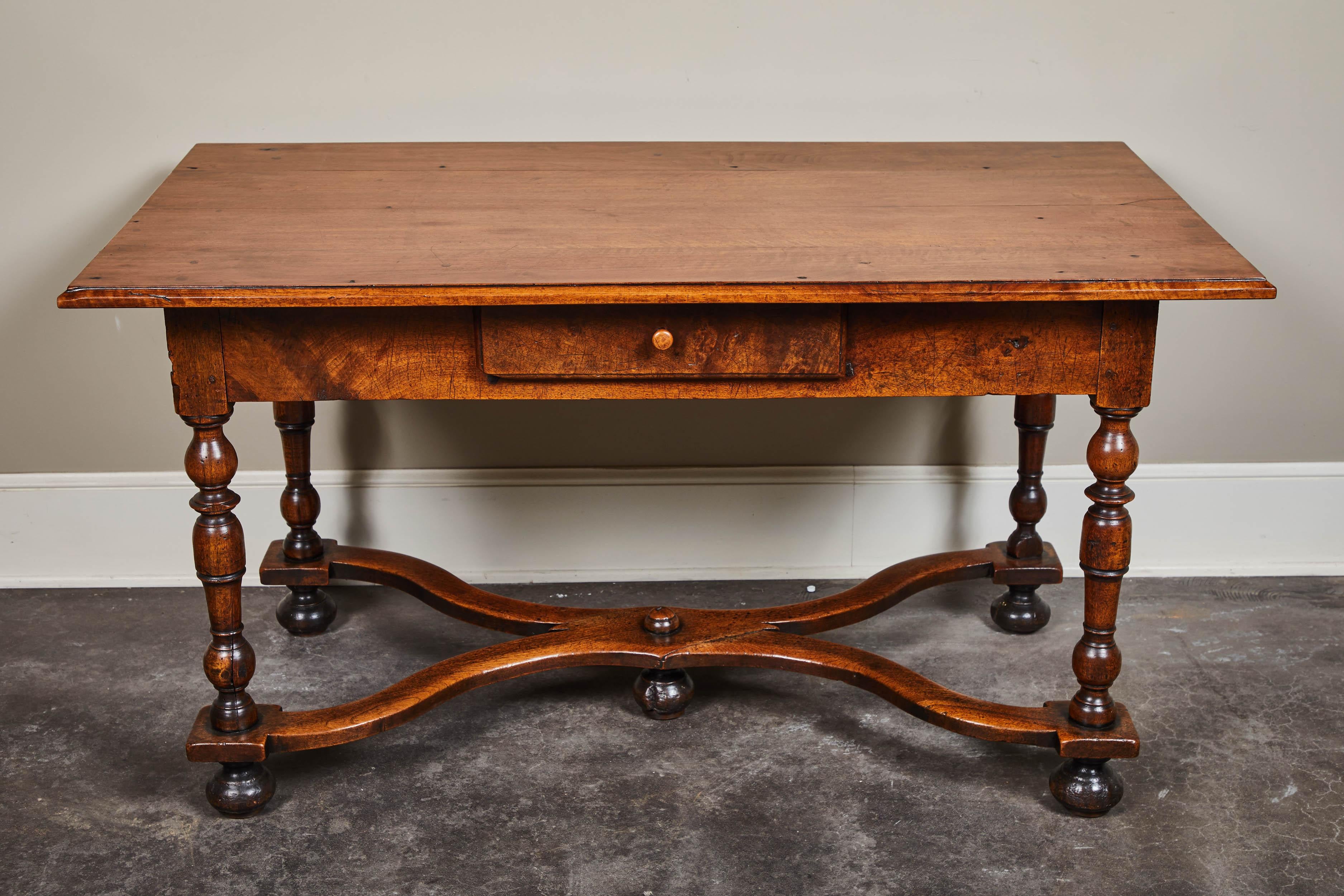 18th Century Louis XIII Walnut Library Table at 1stDibs