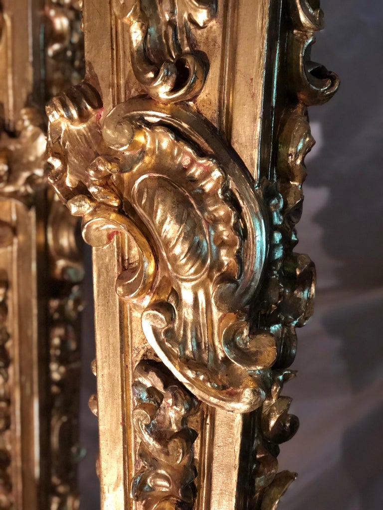 18th Century Louis XV Columns of Sculpted Giltwood a True Pair, French ...
