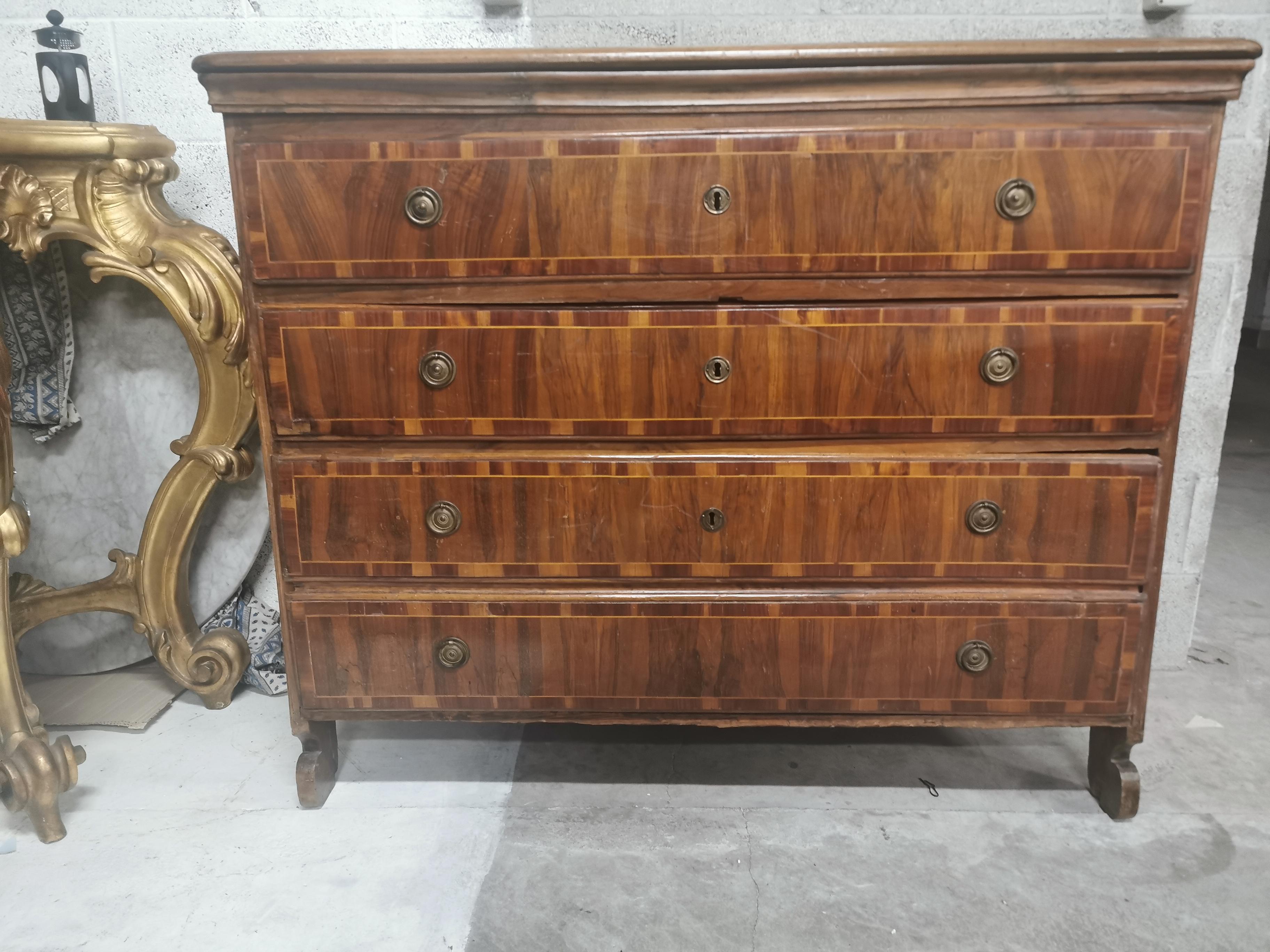 Louis XVI Period marquetry chest of drawers For Sale at 1stDibs