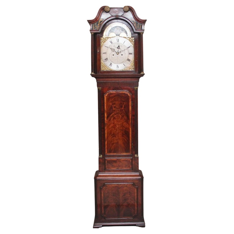 18th Century Mahogany Eight Day Long Case Clock by Henry Cross of ...