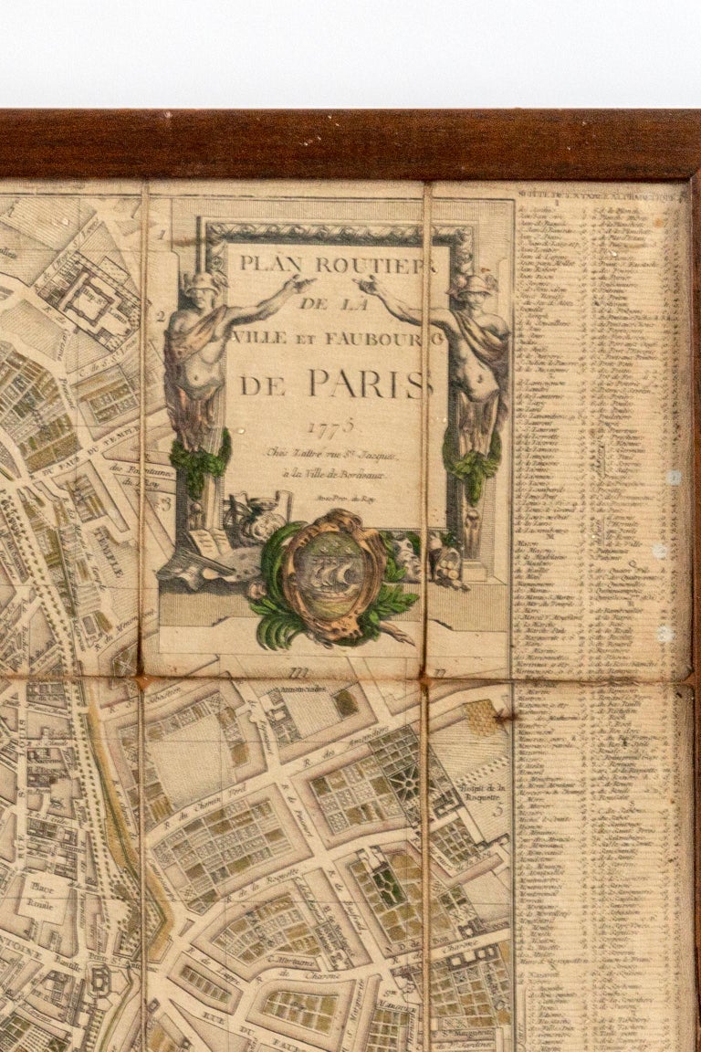 18th Century Map of Paris For Sale at 1stDibs