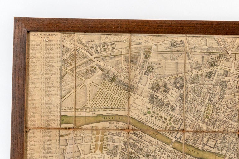 18th Century Map of Paris For Sale at 1stDibs