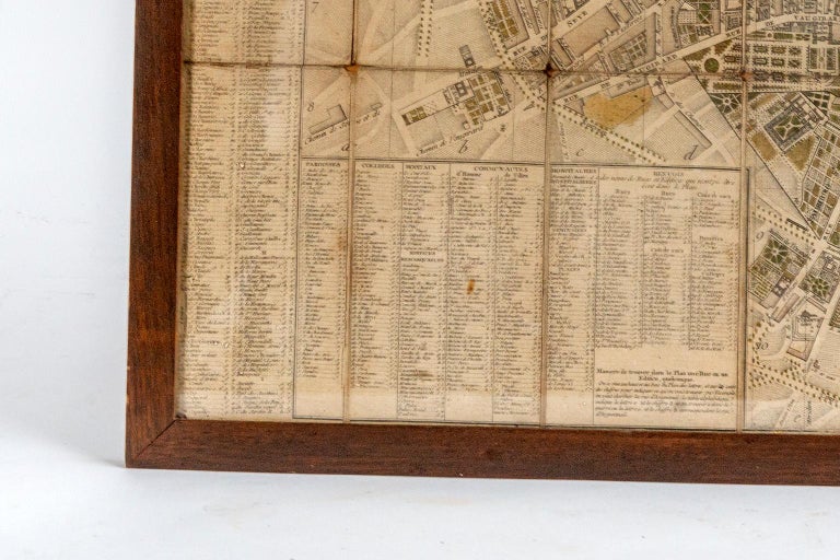 18th Century Map of Paris For Sale at 1stDibs