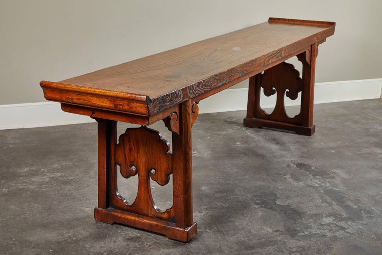 18th Century Ming Scroll Console Table For Sale at 1stDibs