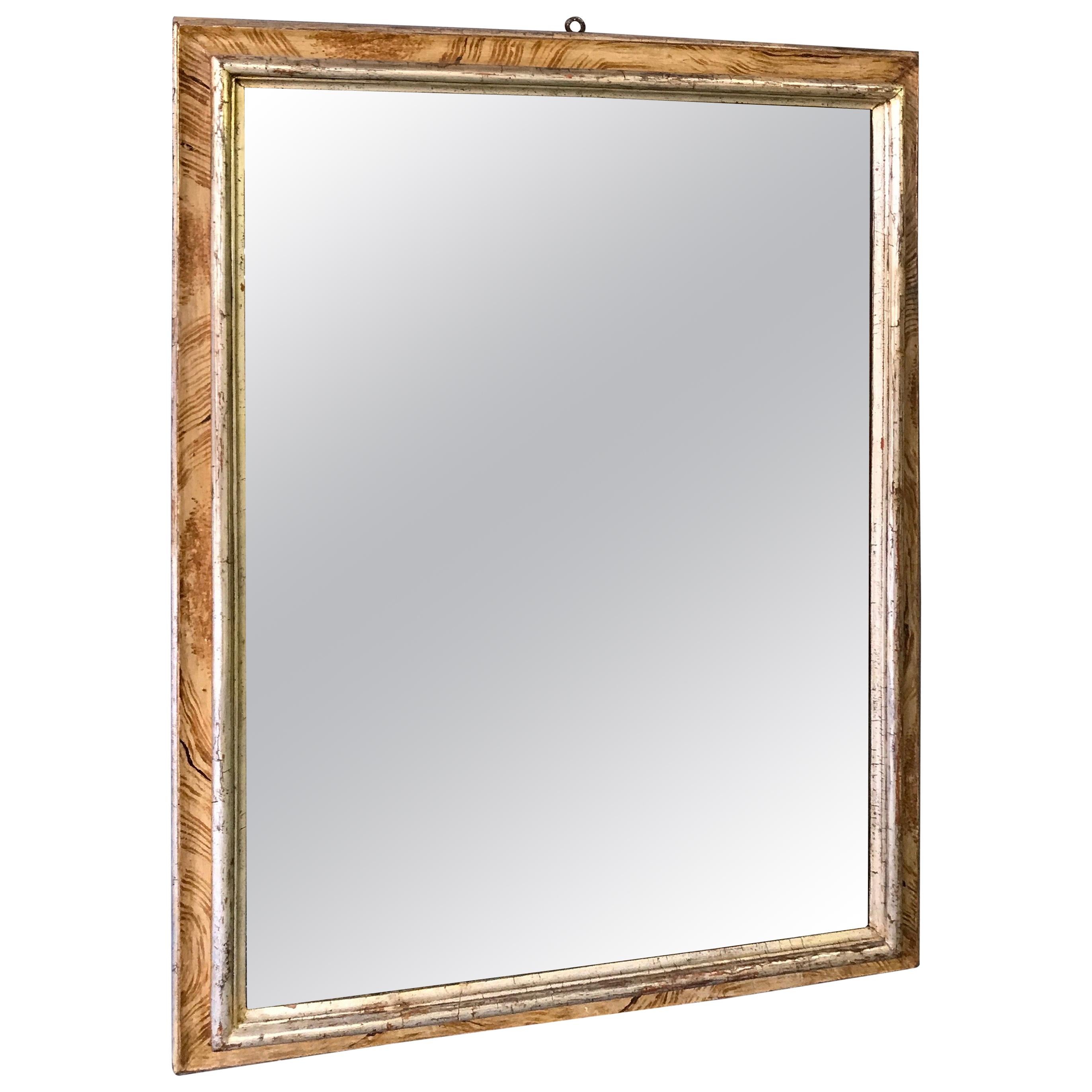 Rustic White Plaster Faux Bois Tree Branch Frame Mirror at 1stdibs