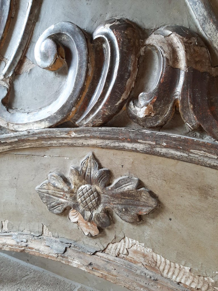 18th Century Monumental XL Italian Rococo Carved Wood "Supra Porte ...