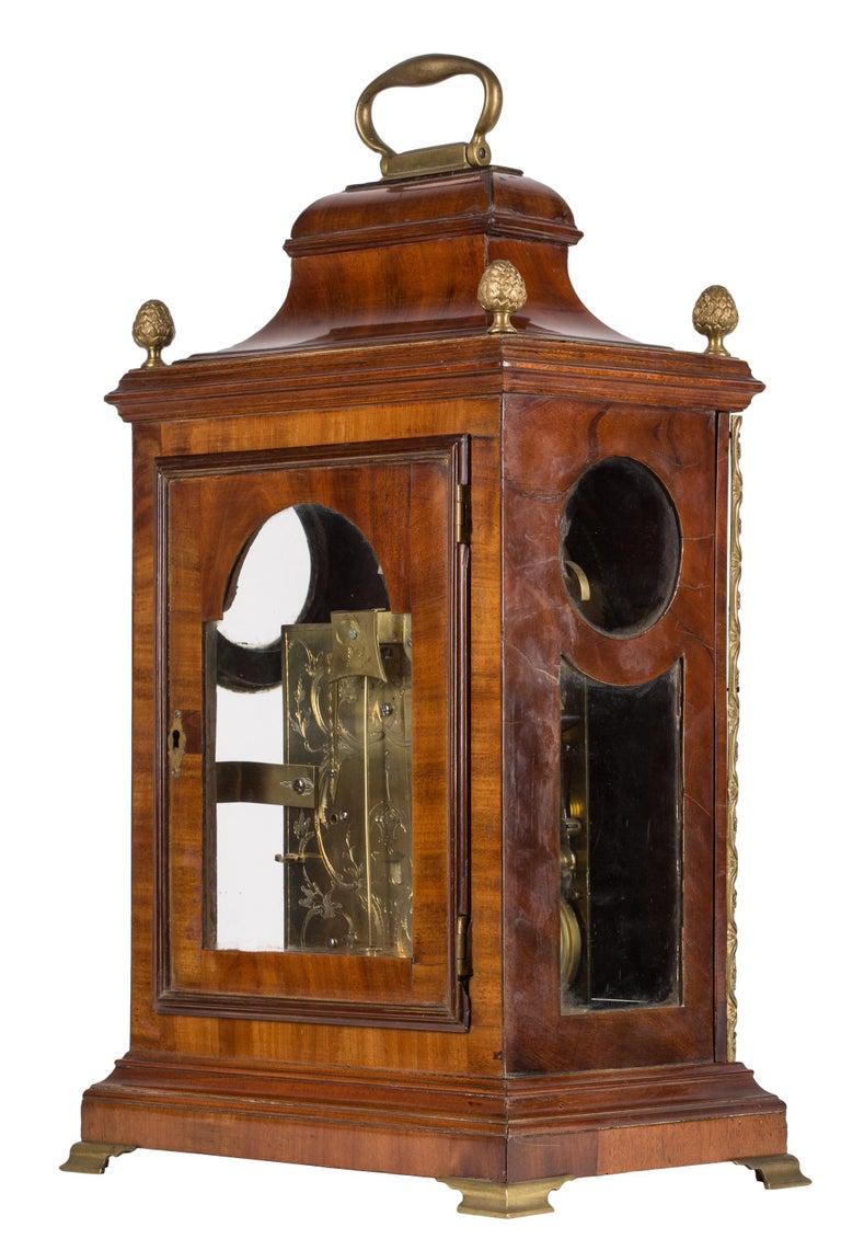 18th Century Moon Phase Dial Bracket Clock by Trewinnard of London For ...