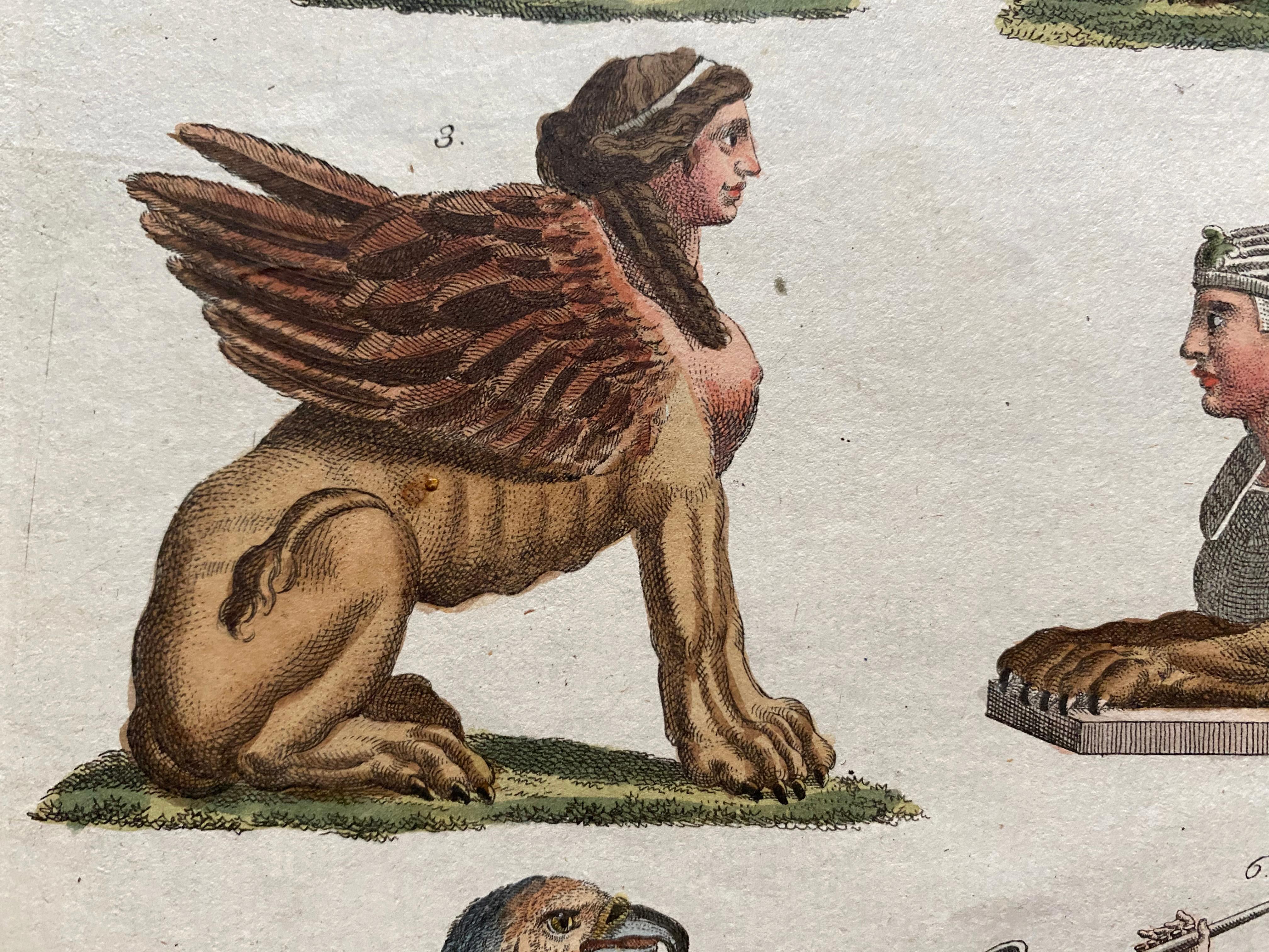 18th Century Mythical Creatures Engravings by Johann Christian Wilhelm ...