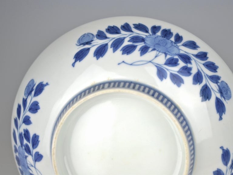 18th Century Nabeshima Ware Dish with Court Carriage Beneath a Cherry ...