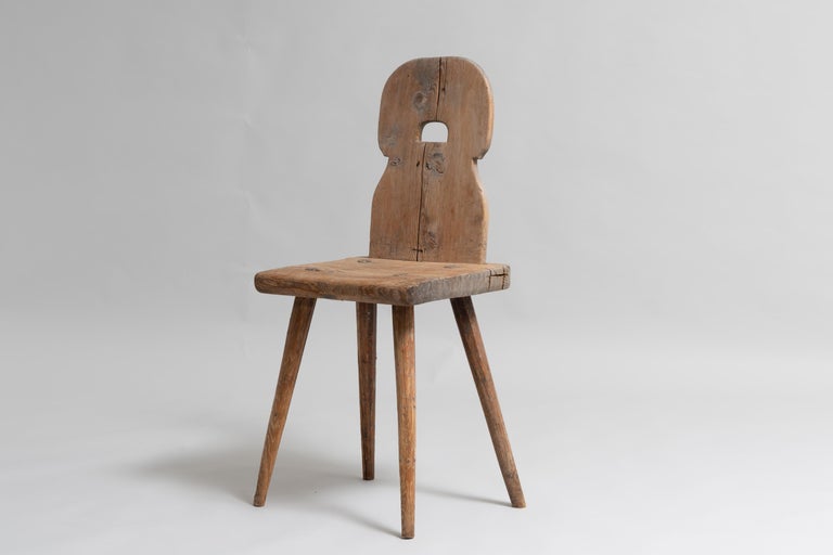 18th Century Northern Swedish Country Folk Art Chair at 1stDibs